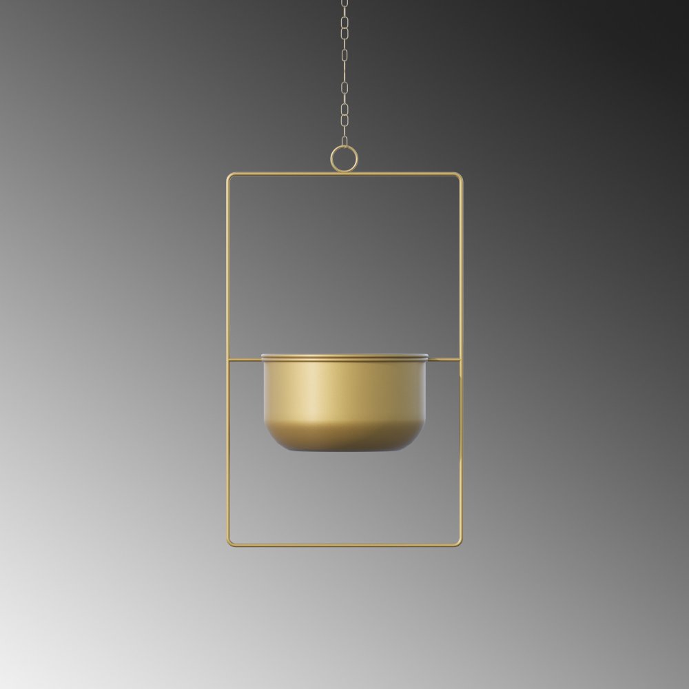 Dekorativní květináč Parapet - Gold | DekorHome.cz