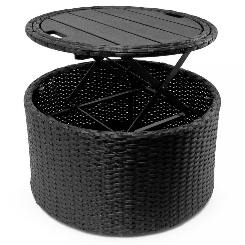 Zahradní postel Ø 185 cm D2852 polyratan / látka Dekorhome | DekorHome.cz