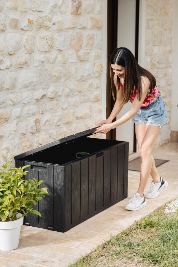 Zahradní úložný box BRAVO - BAREVNÁ VARIANTA: Grafit | DekorHome.cz